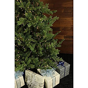 Fraser Hill Farm 7.5-Ft. Foxtail Pine Christmas Tree with Smart String Lighting, Green
