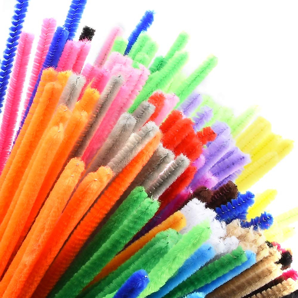 OnePine Pipe Cleaners 220 Pcs 22 Colors Chenille Stems for Arts and Crafts DIY Handmade Decoration (6 mm x 12 Inch)