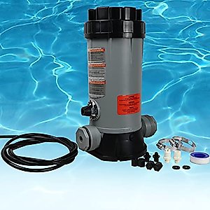 CL220 Off-line Automatic Pool Chlorinator for Swimming Pool Ponds Garden,Replacement for Hayward Chlorine Feeder,Economy in-Line Above-Ground Pool Automatic Chlorine Bromine Feeder,Easy to Install