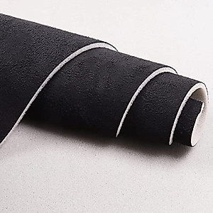 Suede Headliner Fabric with Foam Backing Material Automotive Micro-Suede Headliner Roof Fabric for Car RV Boat Home Interior Replacement Repair 60" Wide - Black, 36" L×60" W 1