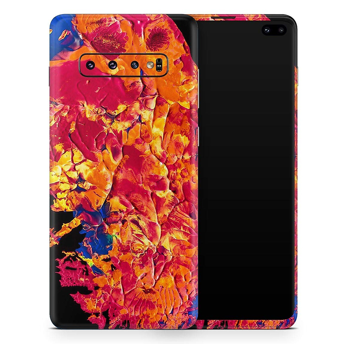DesignSkinz Liquid Abstract Paint V6 Protective Vinyl Decal Wrap Skin Cover Compatible with The Samsung Galaxy S20 (Screen Trim & Back Glass Skin)
