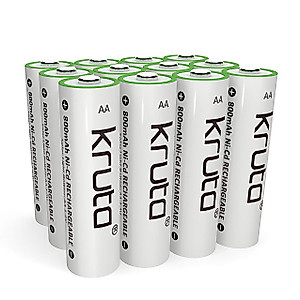Kruta AA Rechargeable Batteries 800mAh NiCD Rechargeable Solar AA Battery for Solar Lights Solar Lamp(Pack of 12)