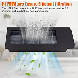 Odashen 15pcs Replacement Accessories Set for Ecovacs Deebot X2 / X2 Omni / X2 Pro / DEX86 Vacuum Cleaner Spare Parts, 1 Main Brush, 4 Side Brush, 2 Hepa Filters, 4 Dust Bags, 4 Mop Cloths