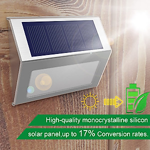 JSOT Solar Lights Outdoor for Deck,Waterproof Solar Powered Steps Light Outdoor Wireless LED Lamp Fence Lighting Walkway Patio Stair Garden Path Rail Backyard Fences Post 8 Pack Warm White