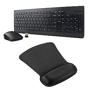 Lenovo IdeaCentre A340-24ICK 23.8in All-in-One Touchscreen PC Bundle with FHD 1920 x 1080, Core i5-9400T, 8GB DDR4, 512GB SSD, Keyboard, Mouse, Gel Mousepad, Windows 10 Home