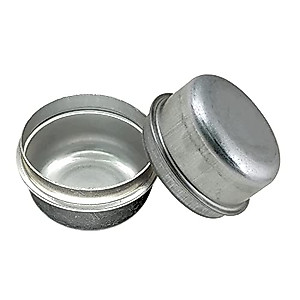 Z-oneMart 2 Pcs 1.98'' Replaces Trailer Grease Cover Dust Cap, Bearing Buddy Caps Apply to Steel Dust Caps for 2,000lbs-3,500lbs(2.0K-3.5k) 5 Lug/4 Lug Axle Hubs, DC-200