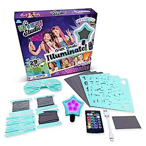 Sky Castle LetsGlow Studio - DIY Arts and Crafts Glow Kit, Includes 16 Color LED Light, Remote Control and Accessories - Craft Glowing Outfits to Make Videos with Friends! [Packaging May Vary]