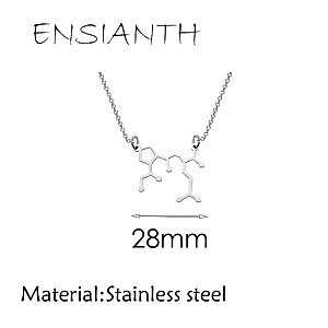 ENSIANTH Rett Syndrome Molecule Necklace Rett Syndrome Awareness Gift MECP2 Gene Pendant Rett Syndrome Warrior Gift (Molecular Necklace)