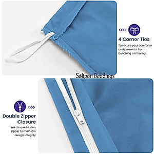 Softport Beddings Pinch Pleated Duvet Cover with 2 Pillow Sham - Pintuck Duvet Cover with Zipper Closure - Ultra Soft- Breathable Egyptian Cotton Plum (King/Cal King)