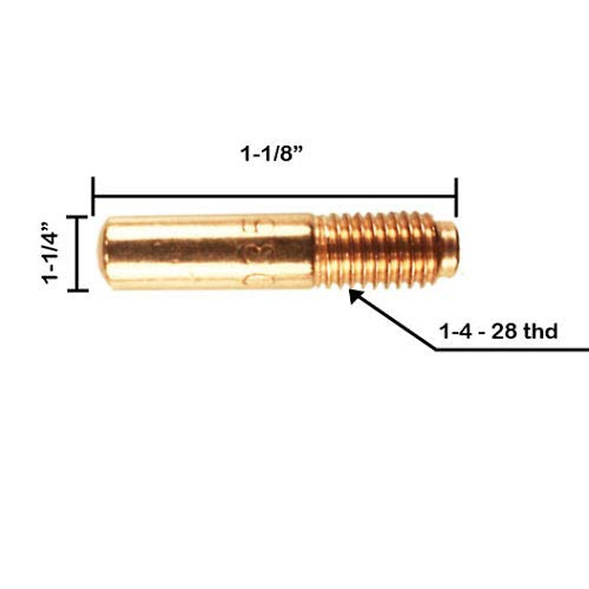 Tips Miller M-15/25/40 & Hobart .035" 000-068 000068 Replacement Contact (.035" - 10 tips)