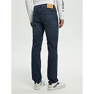 Calvin Klein Men's Straight High Stretch Jeans, Avedon Dark, 36x34