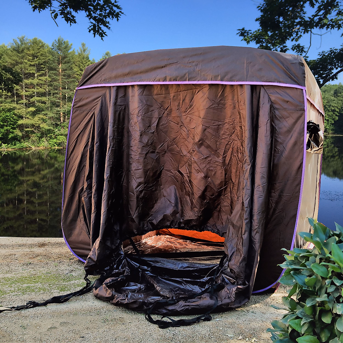 Admired By Nature Extended pop up SUV Tent, Cube, ABN5M008-PRPL , Purple