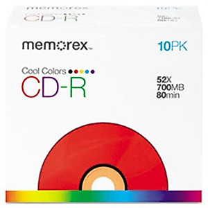 CD-R Disc, 700 MB, 80 min, 52x, PK 10