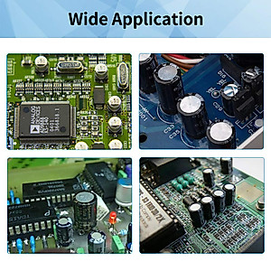 REXQualis 24Value 696pcs Electrolytic Capacitor Assortment Kit Range 0.1uF-1000uF, 10V 16V 25V 50V