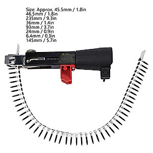 Chain Nail Gun Adapter Automatic Electric Drill Screw Tightening Equipment Screw Drill Chain Adapter Attachment for Gypsum Board/Partition Wall/Wood Board/Ceiling 45.5mm-145mm/1.8in-5.7in