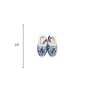 Netherlands Wooden Shoes Magnet Delft (2.5")