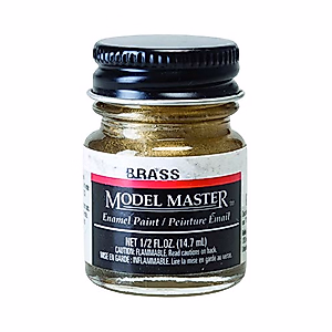 BRASS 1/2 oz Enamel Paint Bottle by Testor Corp.