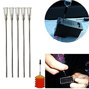 LTKJ 100pcs Blunt Dispensing Needles Syringe Needle Tip for Ink Glue Liquid 16GA 4inch/10cm Length