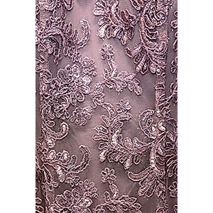 Alex Evenings Women's Long Sleeveless Dress with Shawl, Wisteria, 6