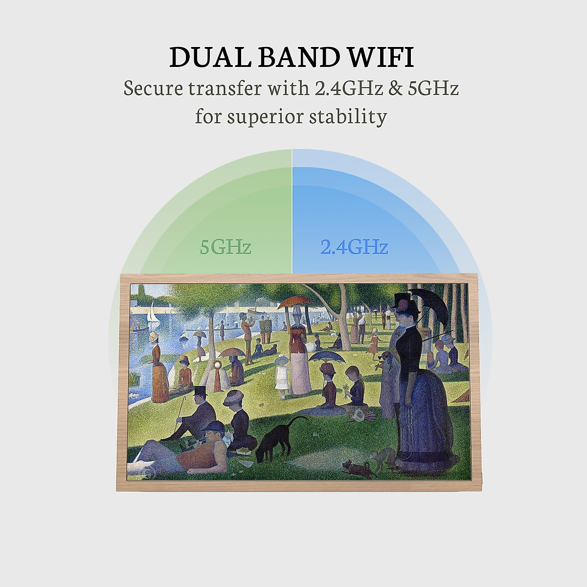 BSIMB 8 Inch Large Digital Picture Frame(Non-Touch Screen), 64GB 1920x1080 FHD WiFi Extra Large Digital Photo Frame with Remote Control, Share Pictures/Videos via App/Email, Auto-Rotate, Black