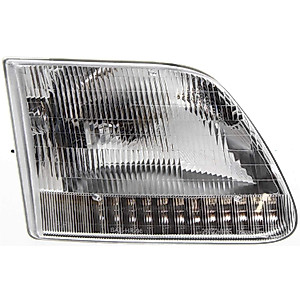 Evan Fischer Driver and Passenger Side Headlight Set of 2 Compatible with 1997-2003 Ford F-150, 1997-1999 F-250, 1997-2002 Expedition & 2004 F-150 Heritage - FO2503139, FO2502139