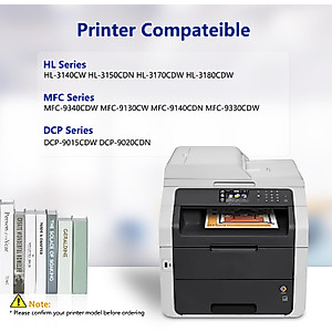 TN221 Toner Cartridge Replacement for Brother TN-221 TN 221 Black Toner for HL-3140CW HL-3150CDN MFC-9130CW HL-3170CDW MFC-9330CDW MFC-9340CDW MFC-9140CDN Printer Toner- 1 Pack