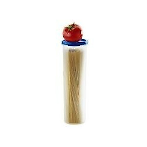 Tupperware Round Spaghetti Dispenser Container, Bold n Blue Seal (4-3/4 cup capacity)
