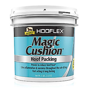 Absorbine Hooflex Magic Cushion, Veterinary Formulated Fast-Acting Relief, Reduce Hoof Heat for up to 24 Hours, 8 lb Tub