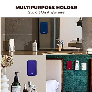 CA+ Cheap Sunday - 2 Packs Phone Wallet Card Holder for Phone Case Sleeves Stick On Wallet for Cell Phone Card Holder Durable Adhesive Sticker ID Credit Card Holder for Back of Phone (Black 2Pcs)