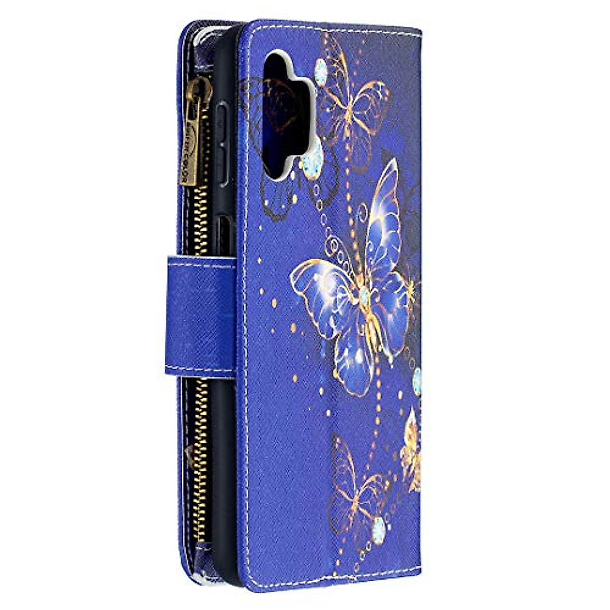 ONV Samsung Galaxy A32 5G Case - Samsung Galaxy A32 5G Wallet Case Leather with Card Slot Standfunction Magnetic Closure Flip Cover Compatible with Samsung Galaxy A32 5G [Butterflies]- Butterfly I
