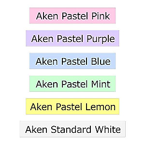 Replacement for Brother P Touch Tz Tape 12mm 0.47 Laminated Tape for Ptouch PT-D210 PT-D400 PT-H110 PT-D200 PT-D600, Black on White/Pink/Purple/Blue/Lemon/Mint, 6-Pack