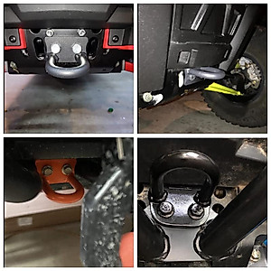 BBBOX for RZR Front Tow Hook Tow Loop 900S 1000S 1000XP General Red (Black)