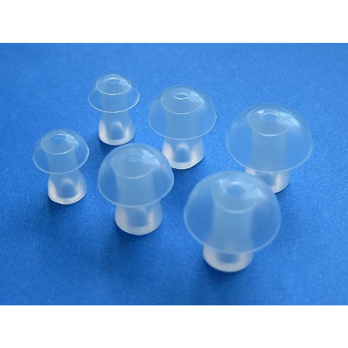 6 pcs : S/M/L Soft Replacement Mushroom Domes Eartips Earbuds Compatible with Siemens Touching, Motion, Nitro,Aquaris, Siemens Life, Lotus 12P,13P,13SP,23P,23SP, 23M BTE (Behind the Ear) Hearing Aids
