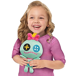 Disney Doorables Puffables Plush Stitch, 10-inch Collectible Plush Featuring Glitter Eyes, Styles May Vary, Kids Toys for Ages 3 Up by Just Play