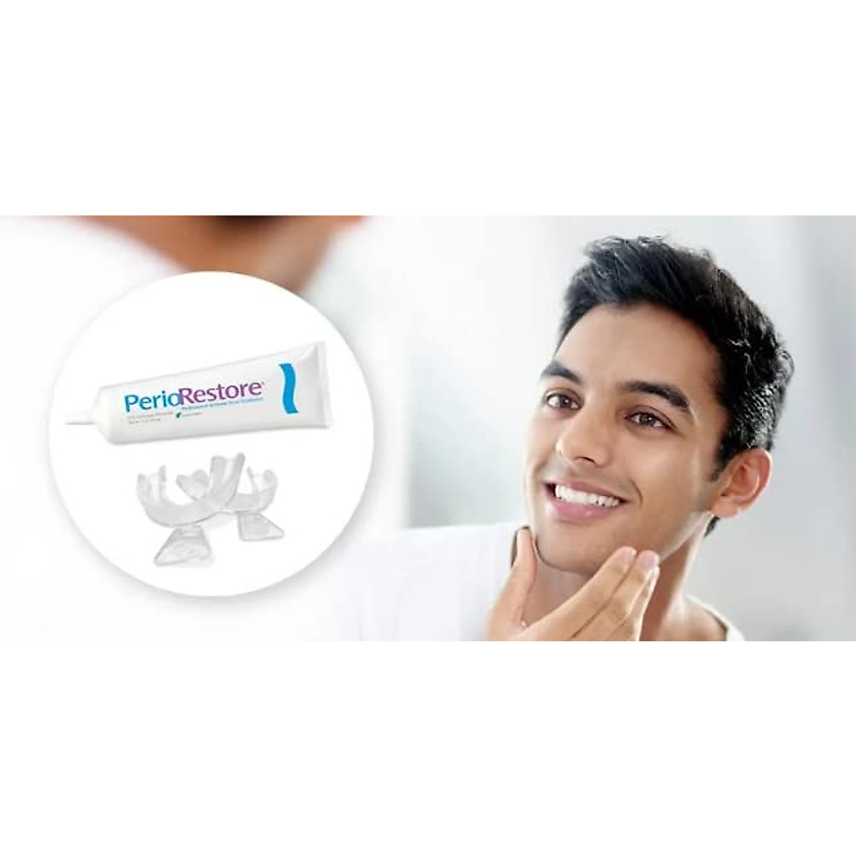 Ounce Tube (Without Boil and Bite Trays); Hydrogen Peroxide Periodontal Treatment| Oral Cleansing Gel. Mint Flavor| Promotes Teeth Whitening | Treatment for Oral HealthQ