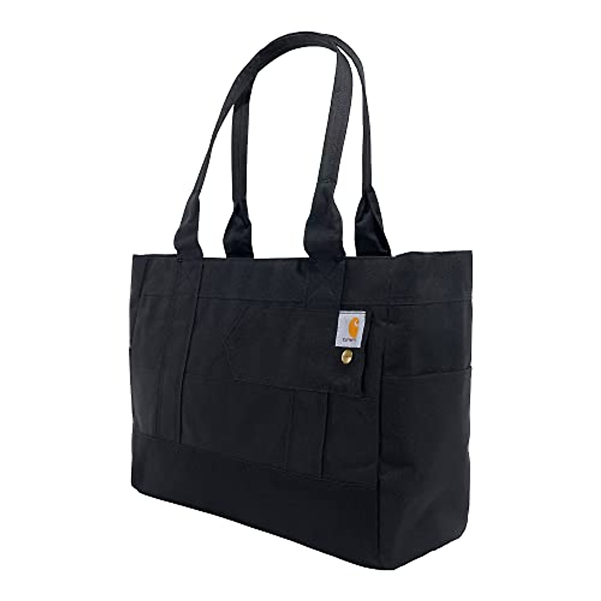 Carhartt Horizontal Zip Tote, Durable Water-Resistant Tote Bag with Zipper Closure, Black