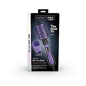 INFINITIPRO BY CONAIR The Knot Dr. All-in-One Oval Dryer Brush, Hair Dryer & Volumizer, Hot Air Brush