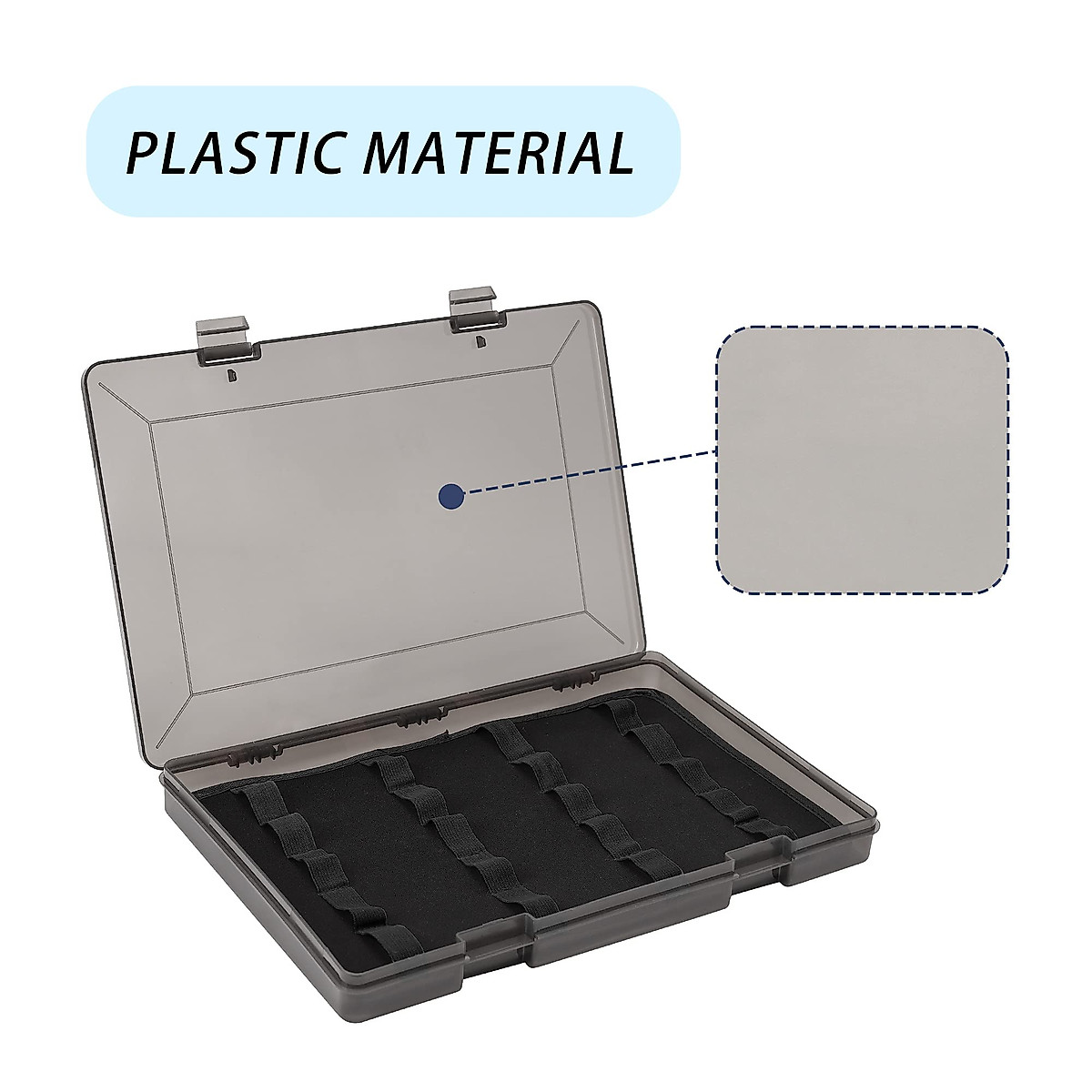 Risou Toys Organizer Storage case Compatible with Hot Wheels Car,Container for Matchbox Cars,Mini Toys,Small Dolls，Carrying Box for Hotwheels Car，Plastic Material(Box Only)