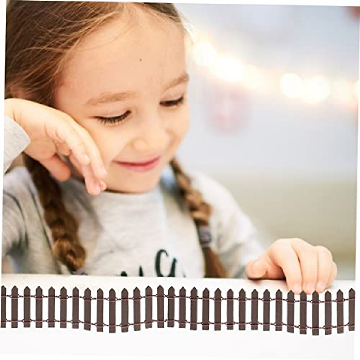Simulation Fence Imitation Mini Fence gate Mini Corral Fence Horse Wood Fence Miniature Farm Fence Miniature Fence Model Fence Decor Corral Fencing playset Wooden Panel Outdoor
