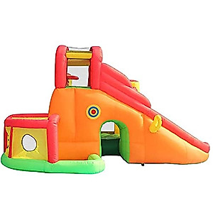 Inflatable Castle for Children,/Indoor and Outdoor Large-Scale Park Trampoline/Slide Rock Climbing/Small Household Playground/Safe and Non-Toxic/Easy to Clean