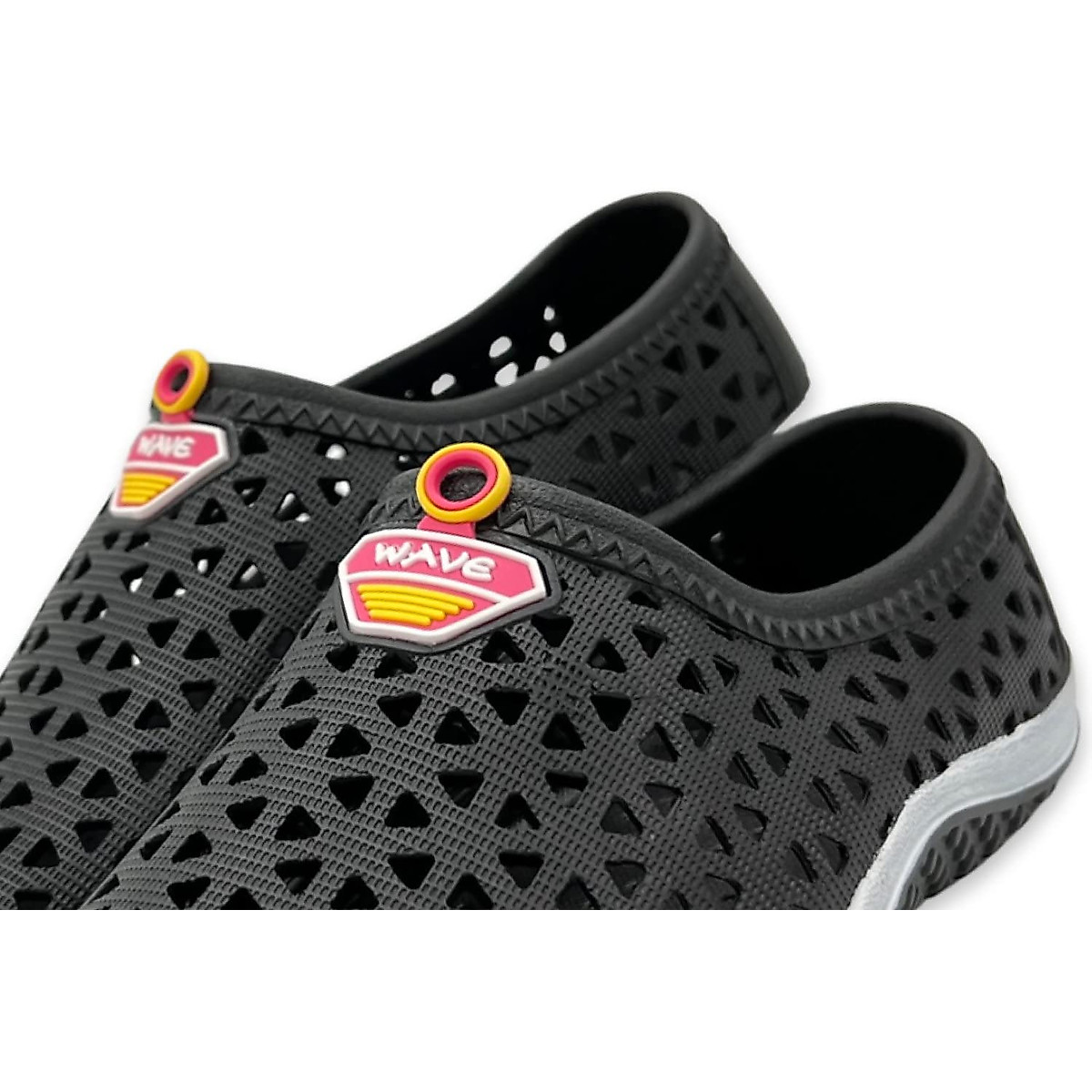 Women's Water Shoes Easy Care Non-Slip Vented Shoes for Beach and Pool by Shore Point (Black, US Footwear Size System, Adult, Women, Numeric, Medium, 9)