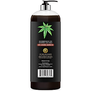 Majestic Pure Jamaican Black Castor Oil (16 oz) and Ceramide Complex Shampoo & Conditioner Set (16 oz x 2) Bundle