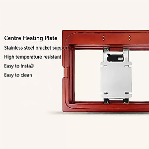 ASSYA Electric Buffet Server Chafing Dish Buffet Set Dishes Buffet Servers Round Food Warmer Food Grade Stainless Steel Material Safe to Use,Stainless Steel,B