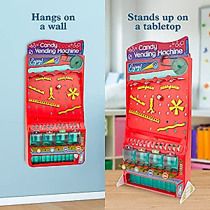 Thames & Kosmos 2-ft Tall Candy Vending Machine STEM Kit | Build Toy Vending Machine with 10 Gravity & Motion Experiments | Coin Sorting Bank | Math & Engineering Lessons