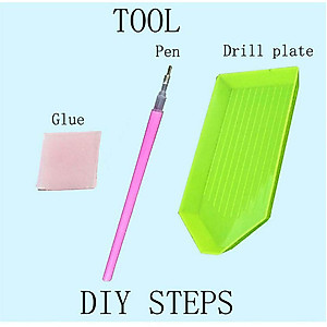 HAPPIShare 5D DIY Full Diamond Painting Rhinestone 3D Peacock Pictures of Crystals Embroidery Kits Arts, Crafts & Sewing Cross Stitch