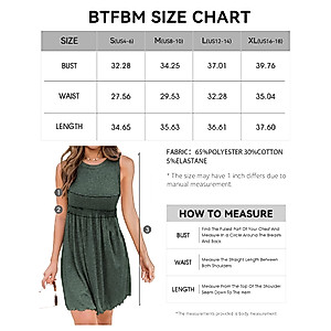 BTFBM Women Sleeveless Summer Dress 2024 Crewneck Ribbed Knit Ruffle Swing Button Down Beach Sun Mini Tank Short Dresses(Tiered Wine Red, Medium)