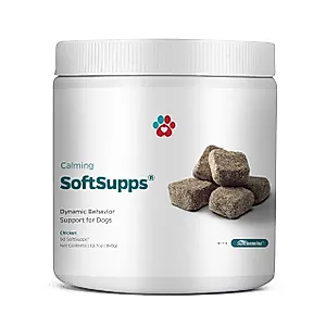 Pet Parents® Calming SoftSupps® Calming Chews for Dogs & Anxiety Relief for Dogs, Organic Hemp Oil for Dogs Calming Dog Treats for Pet Anxiety Relief & Separation Anxiety Relief for Dogs, 90ct