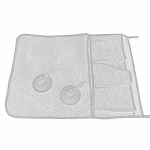 Toxz Baby Bath Time Toy Tidy Storage Hanging Bag Mesh Bag Mesh Bathroom Organiser Net,with Suction Caps,Polyester Material,Washable,Durable(Ship from US!)