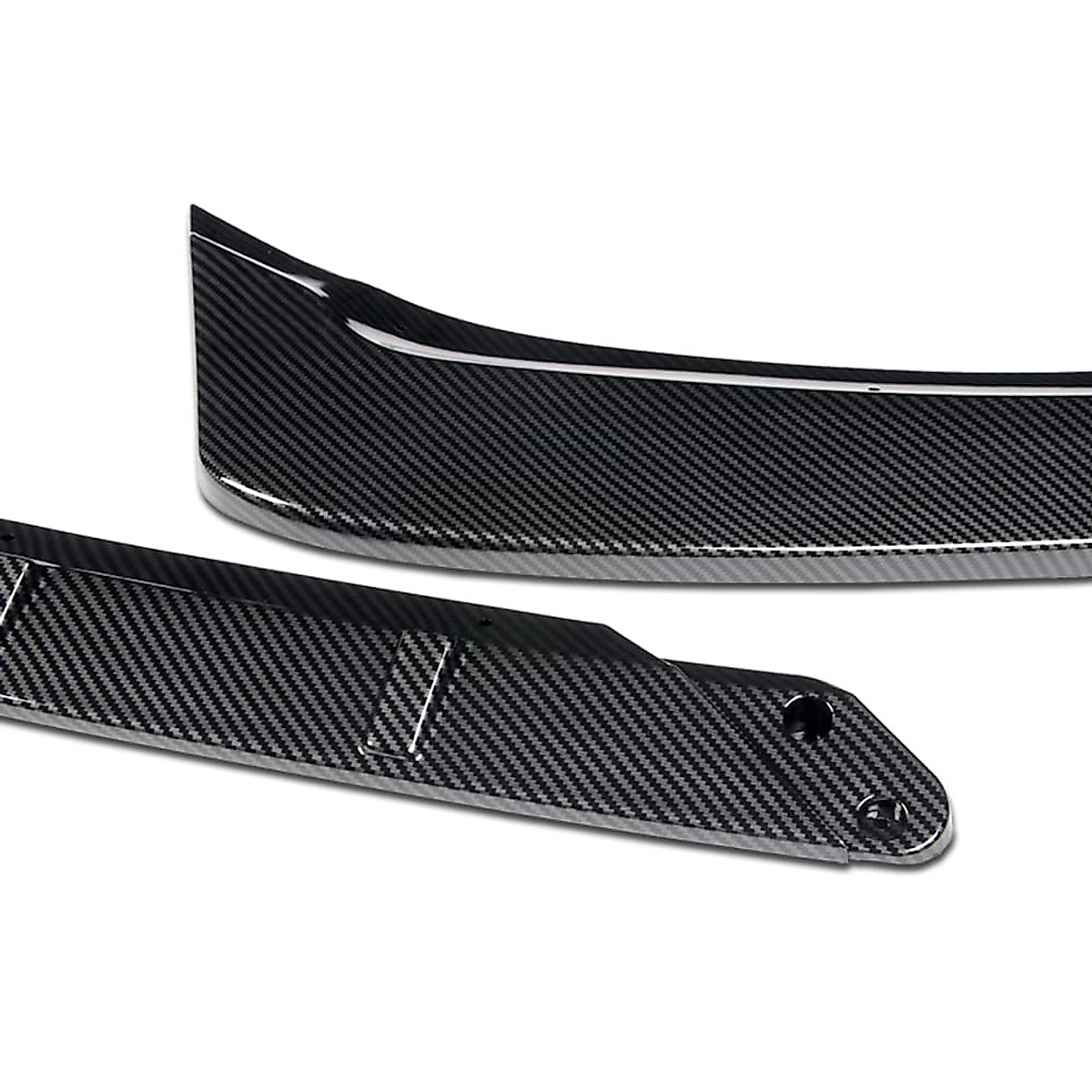 Q1-Tech Q1-TECH, Front Bumper Lip fit for compatible with 2017-2018 Ford FusionMondeo, Front Bumper Lip Spoiler Air Chin Body Kit Splitter Painted Glossy Black, (SPORT-Style)