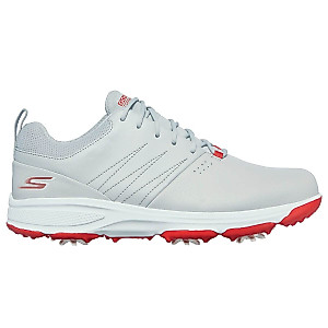 Skechers mens Torque Pro Waterproof Golf Shoe, Gray/Red, 9.5 US